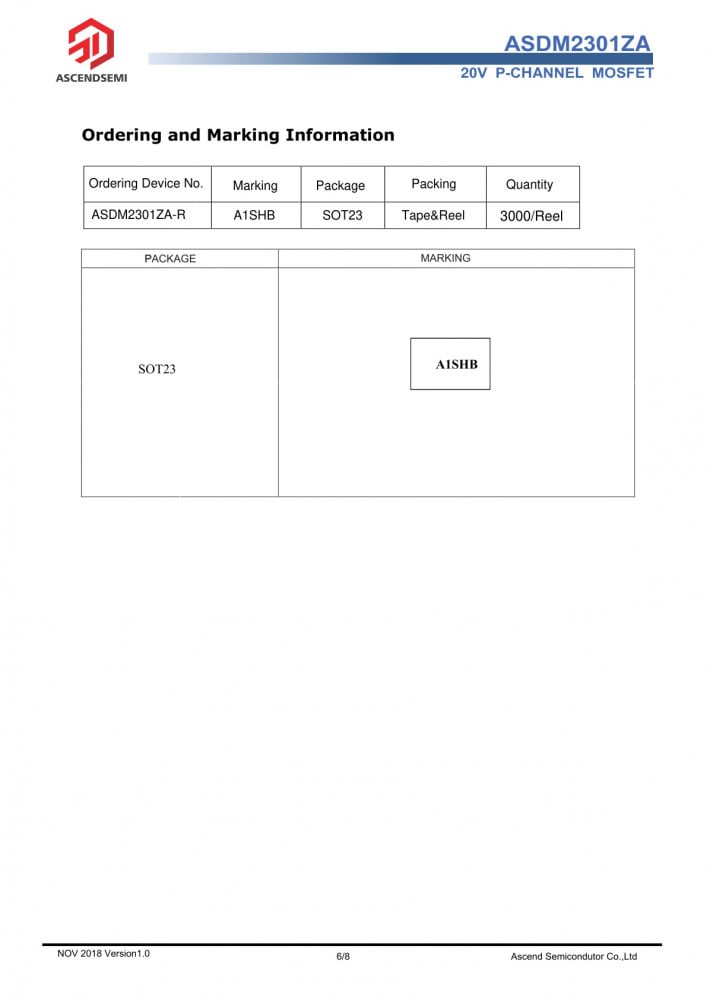 ASDM2301ZA-R datasheet page 6