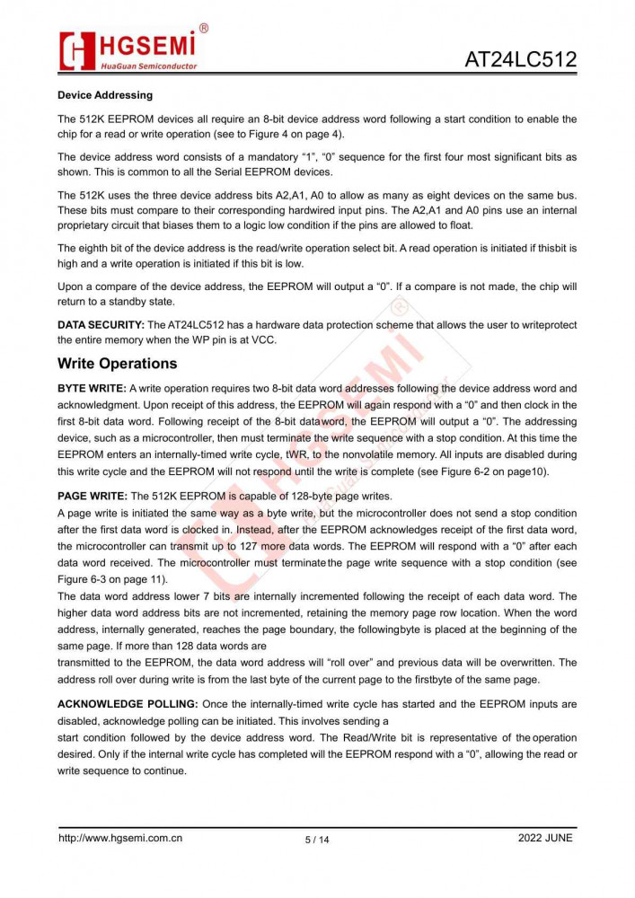 AT24LC512M/TR datasheet page 5