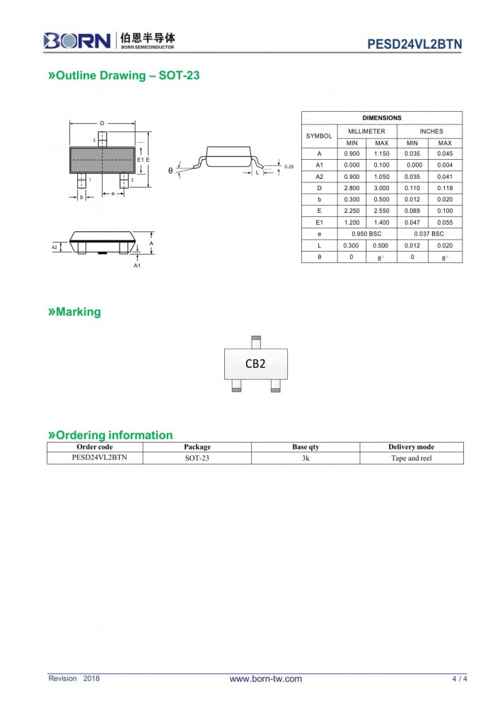 PESD24VL2BTN datasheet page 4