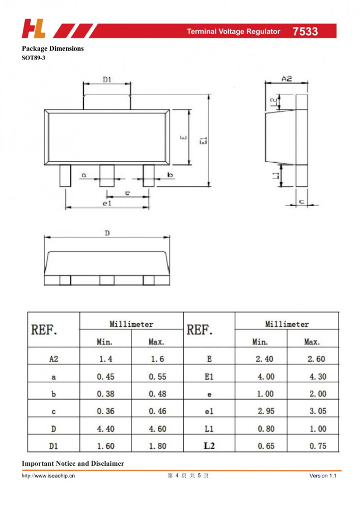 HL 7533 datasheet page 4