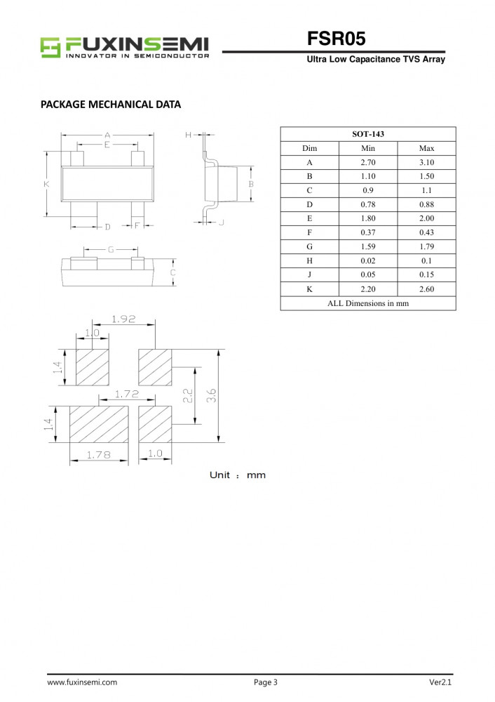 FSR05 datasheet page 3