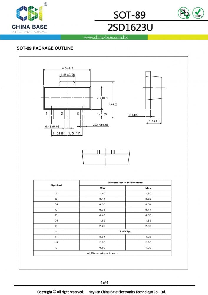 2SD1623SU datasheet page 4
