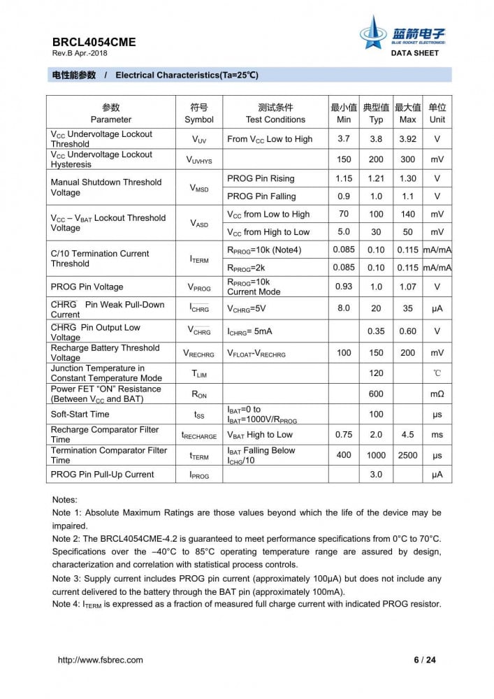 BRCL4054CME datasheet page 6