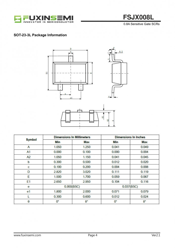FSJX008L datasheet page 4
