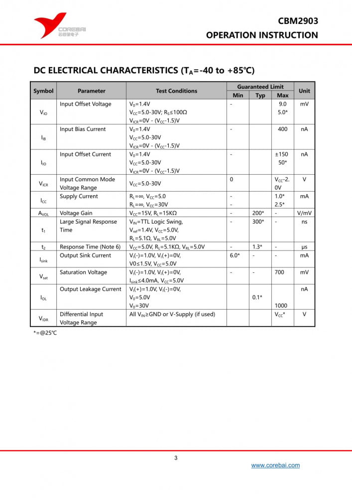 CBM2903AS8 datasheet page 3