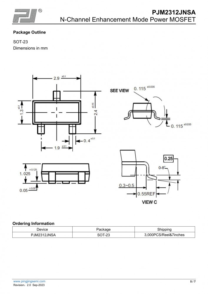PJM2312JNSA datasheet page 5