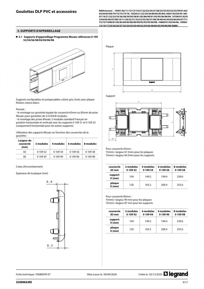 Legrand DLP catalogue page 9