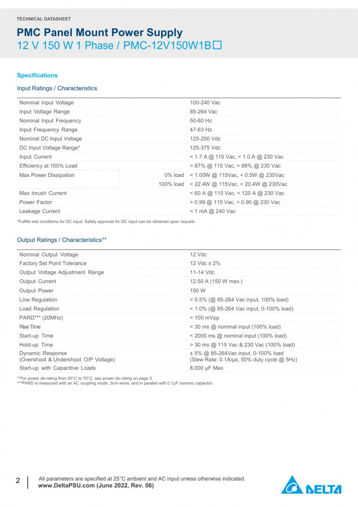 PMC datasheet page 2