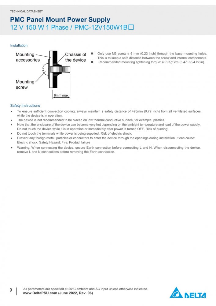 PMC datasheet page 9