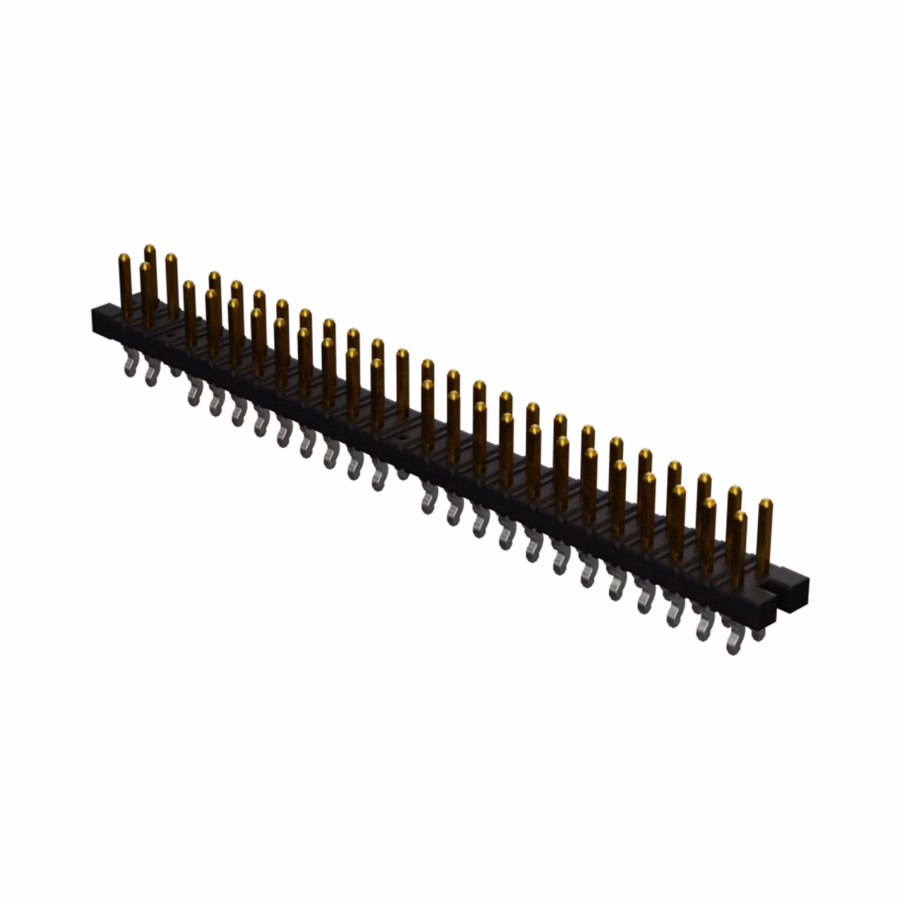 2.00mm Pitch Milli-Grid Straddle Mount Header, 50 Circuits (voids at circuits 5, 6, 26), 0.38µm Gold (Au) Selective Plating, Lead-Free for sale