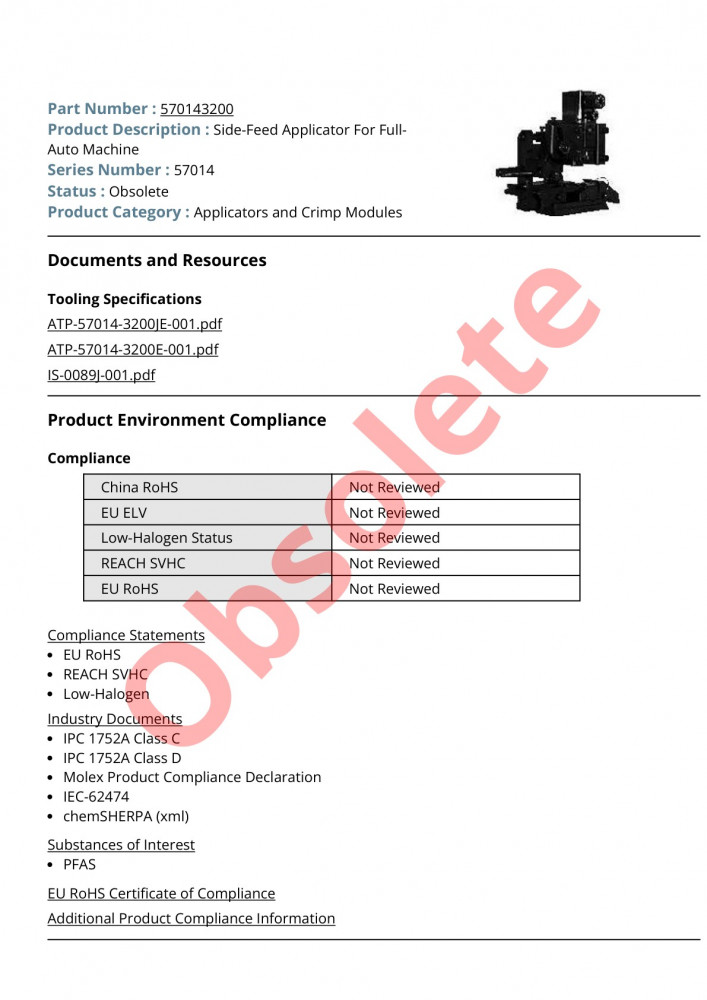 570143200 tooling document, page 1