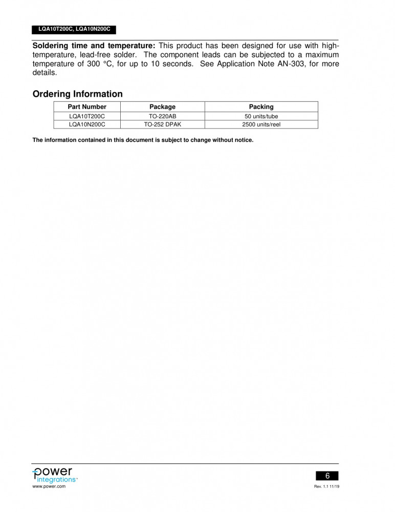 LQA10N200CQ datasheet page 6