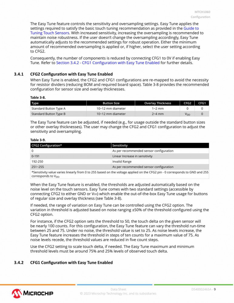MTCH1060 technical document page 9