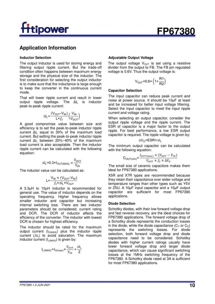 FP67380 datasheet page 10