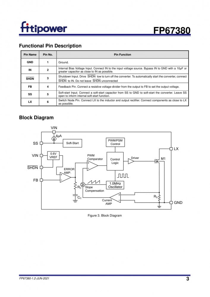 FP67380 datasheet page 3