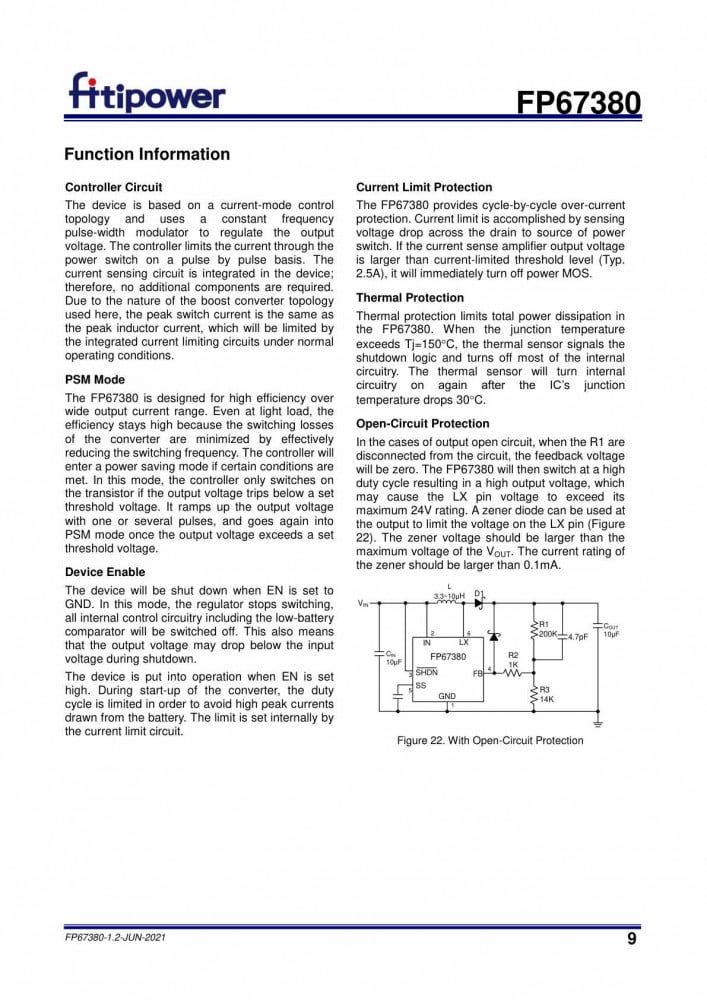 FP67380 datasheet page 9
