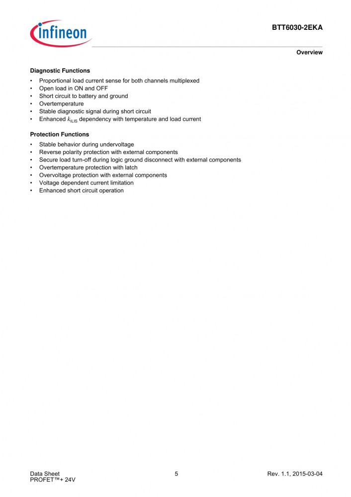 BTT6030-2EKA datasheet page 5