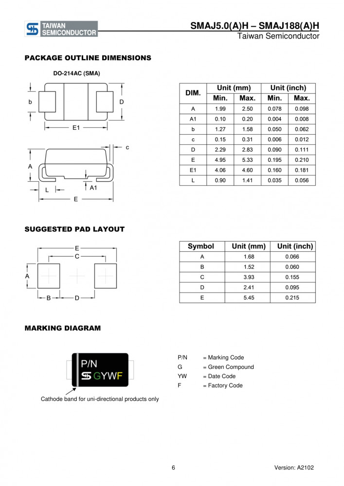 SMAJ40AH datasheet page 6