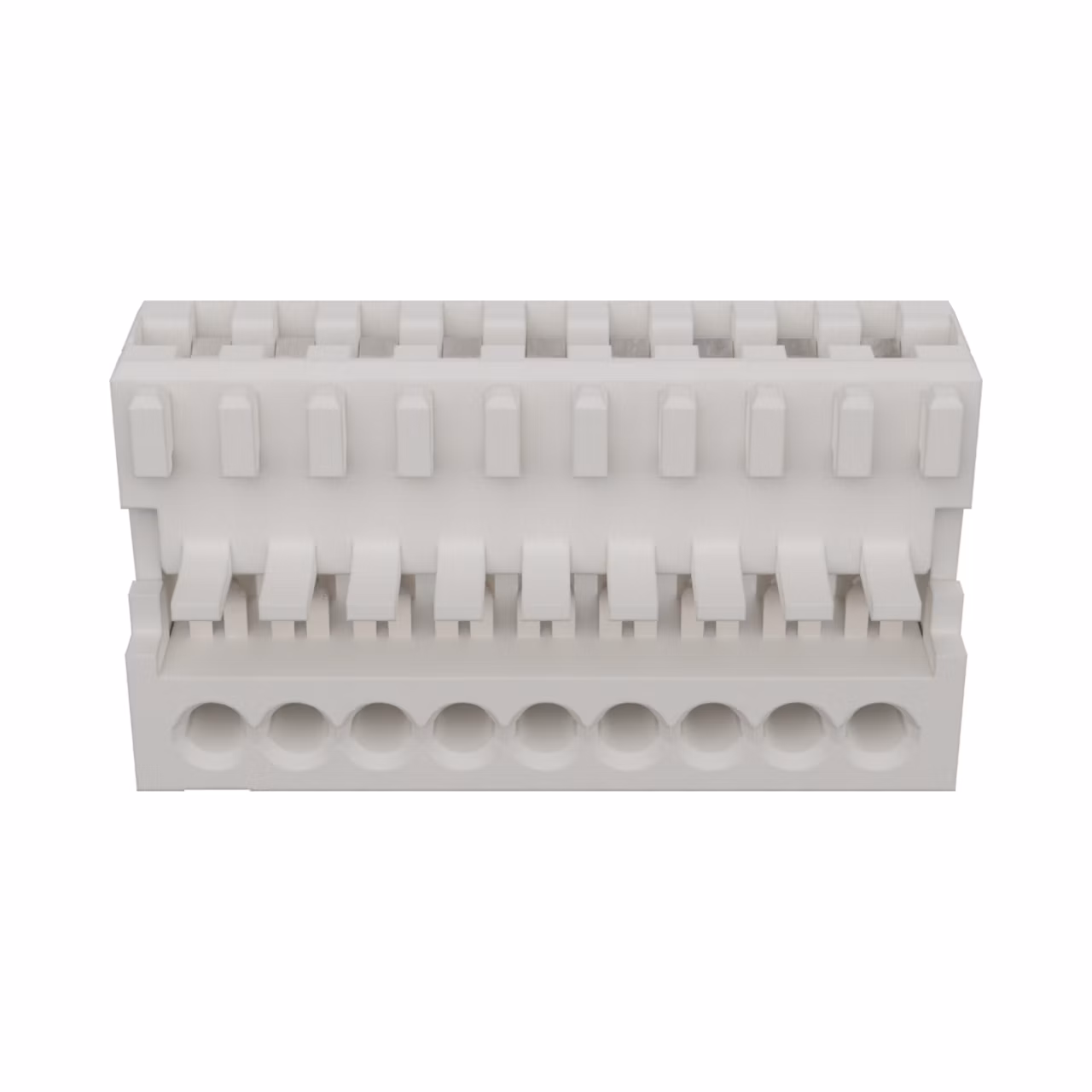 Appli-Mate RAST 2.5 IDT Housing, 2.50mm Pitch, Female, 9 Circuits, Beaded Terminal, All Position Keys, Slotted Endwalls for sale