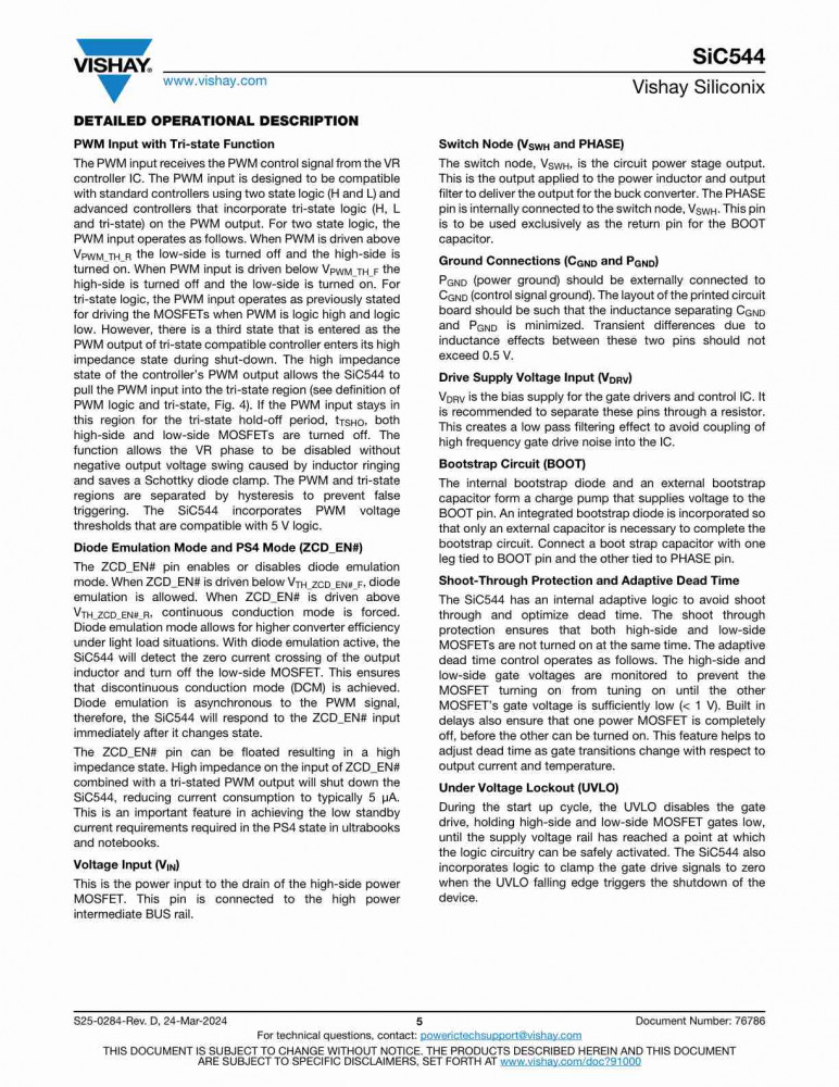 SIC544 datasheet page 5