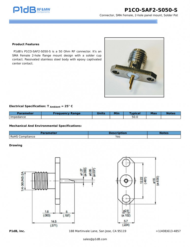 P1CO-SAF2-S050-S product document image 1