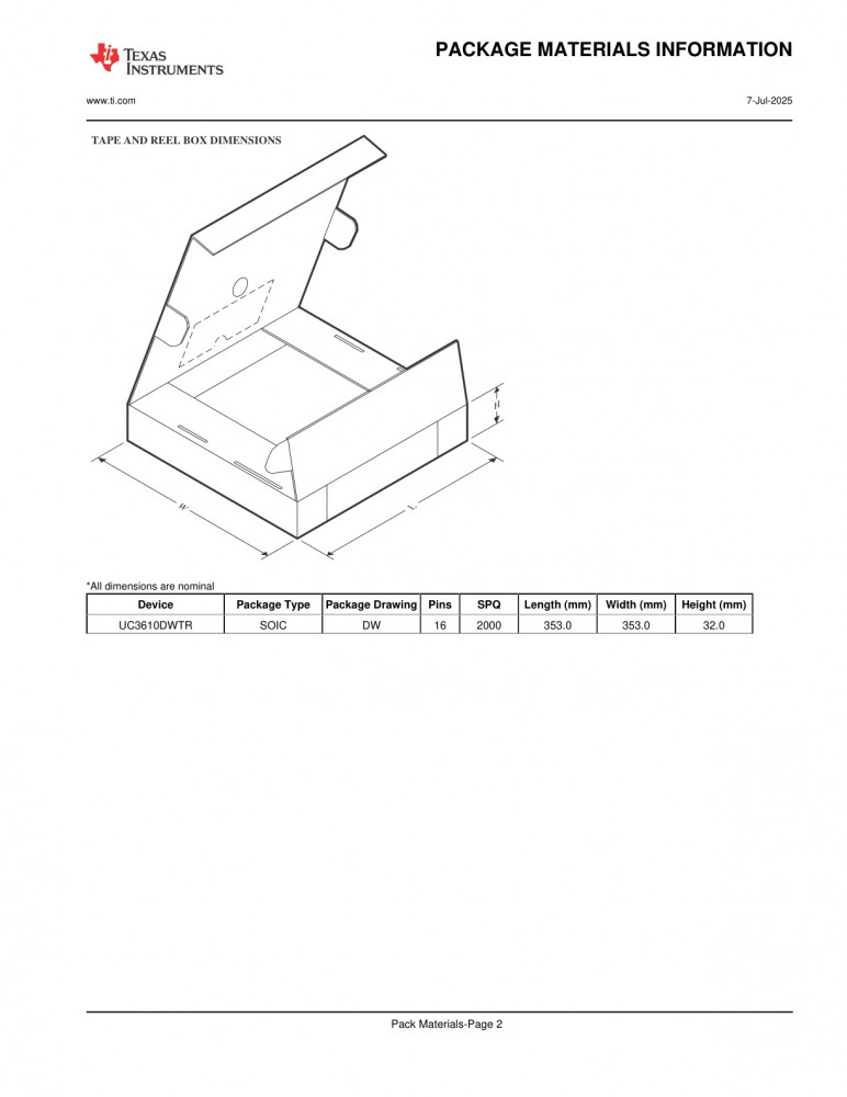 UC3610N technical document page 7