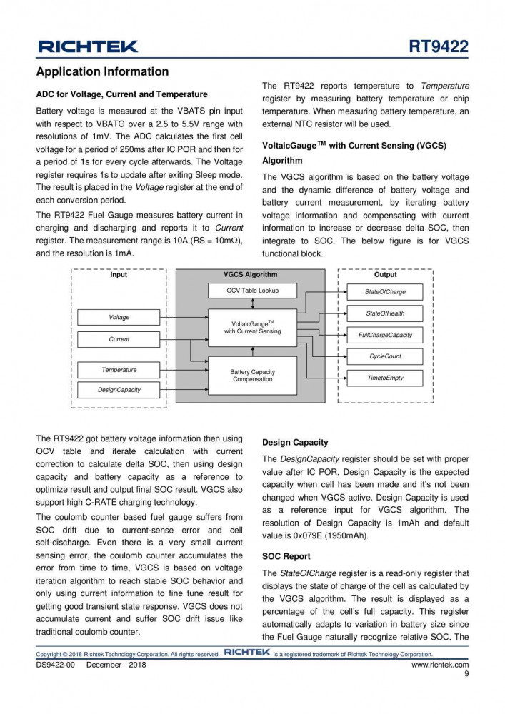 RT9422 technical document page 9