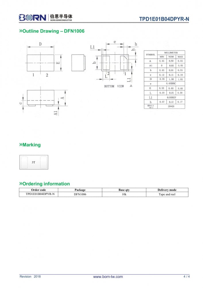 TPD1E01B04DPYR-N datasheet page 4