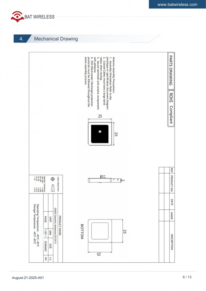 BWGNSCNX25-25W2 datasheet page 6