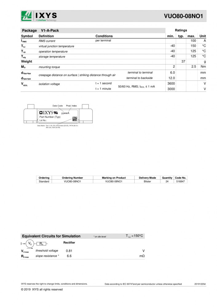 VUO80-08NO1 datasheet page 3