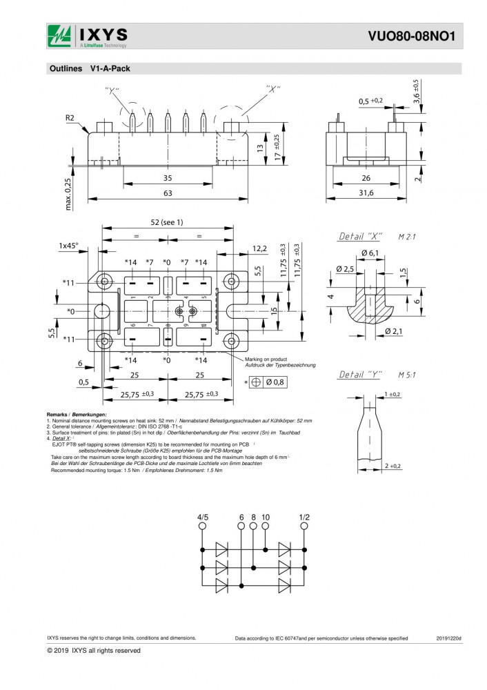 VUO80-08NO1 datasheet page 4