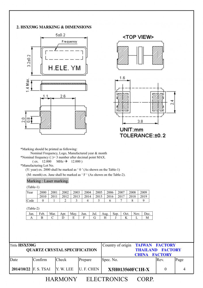 X5H013560FC1H-X specification page 4