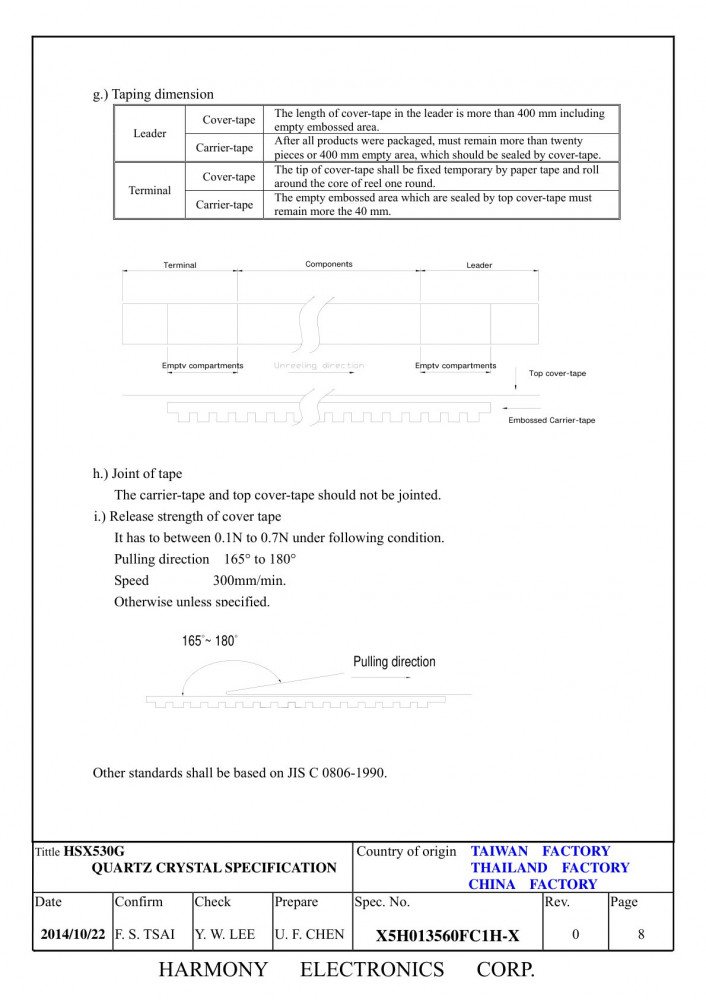 X5H013560FC1H-X specification page 8
