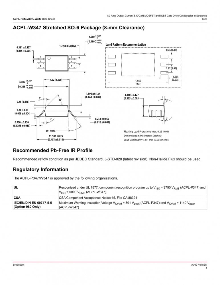 ACPL-W347 datasheet page 4