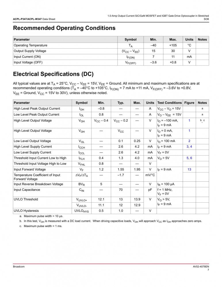ACPL-W347 datasheet page 7