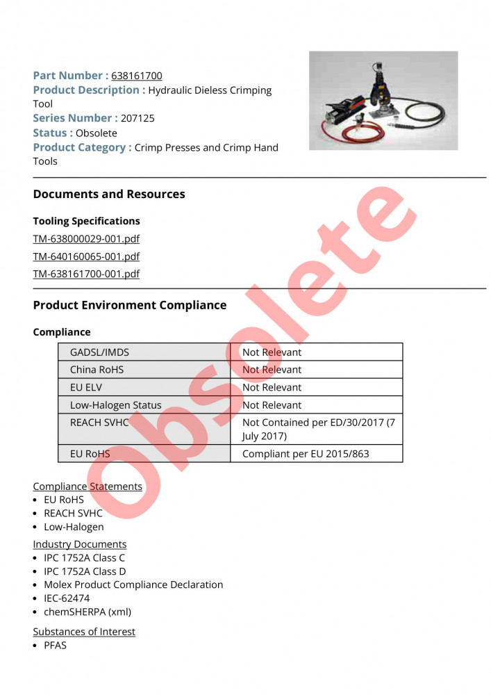 Tooling document page 1