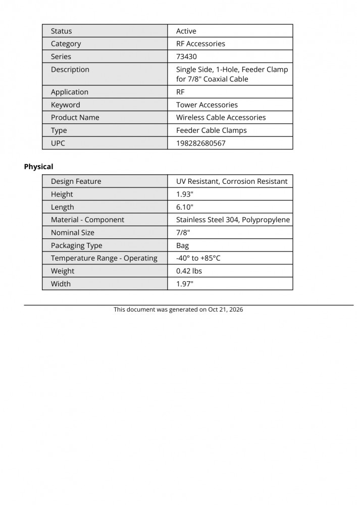 MOLEX 734300012 technical document image, page 2
