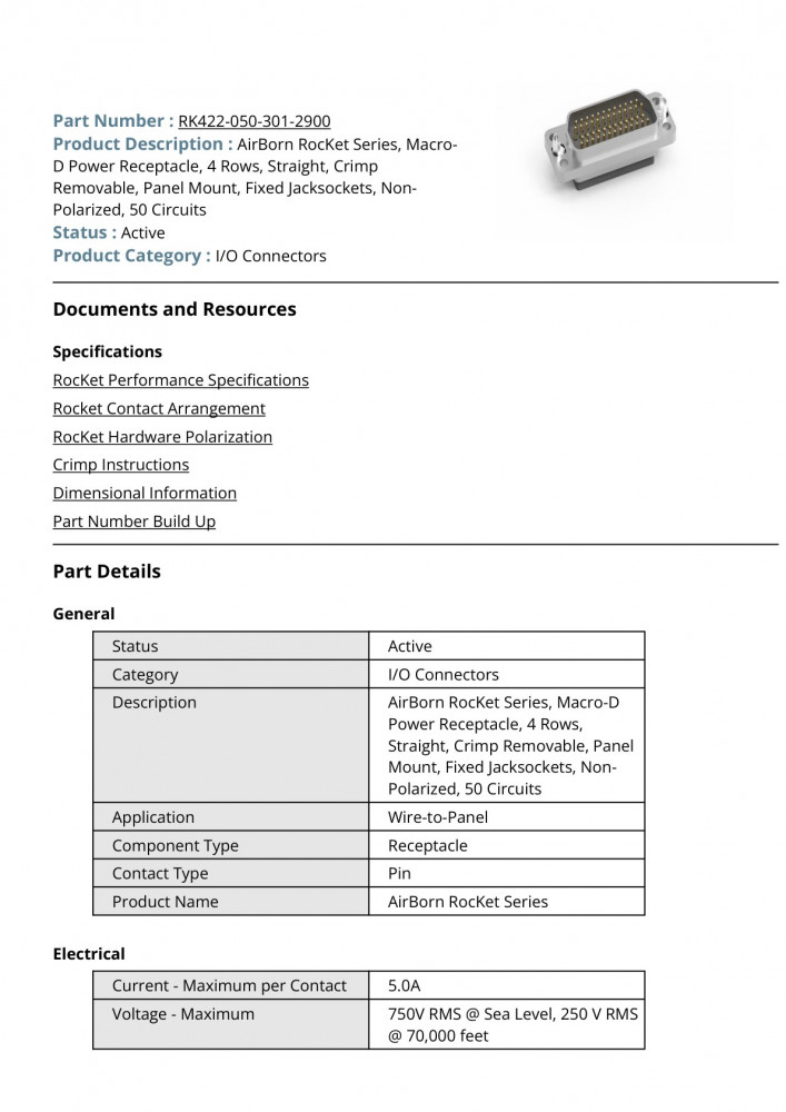 RK422-050-301-2900 technical document image, page 1