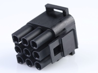 2.50mm, 3.50mm CMC Header, Right-Angle, 48 Position, 1 Port, Black, Peg,  Lead-Free