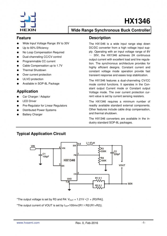 HX1346-AGC datasheet page 1