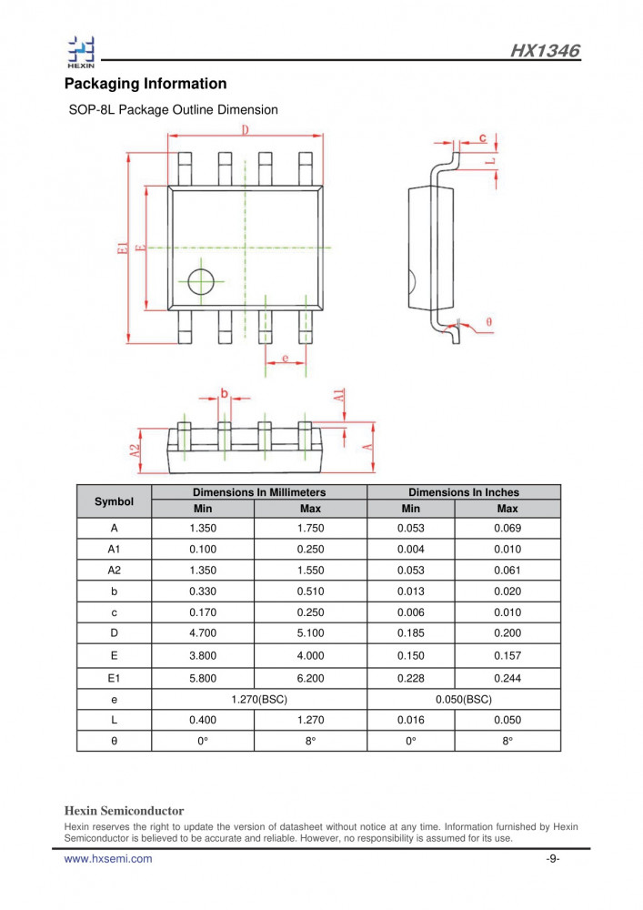 HX1346-AGC datasheet page 9