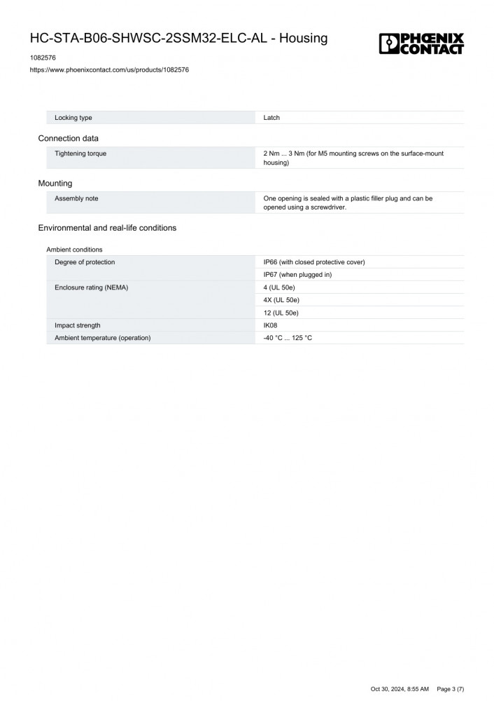 Phoenix Contact 1082576 technical document page 3