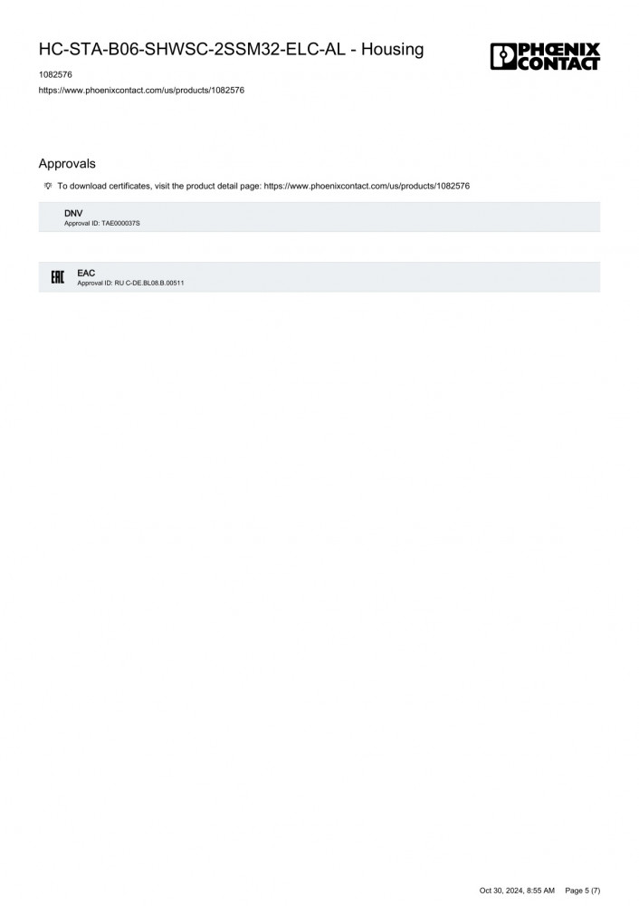 Phoenix Contact 1082576 technical document page 5