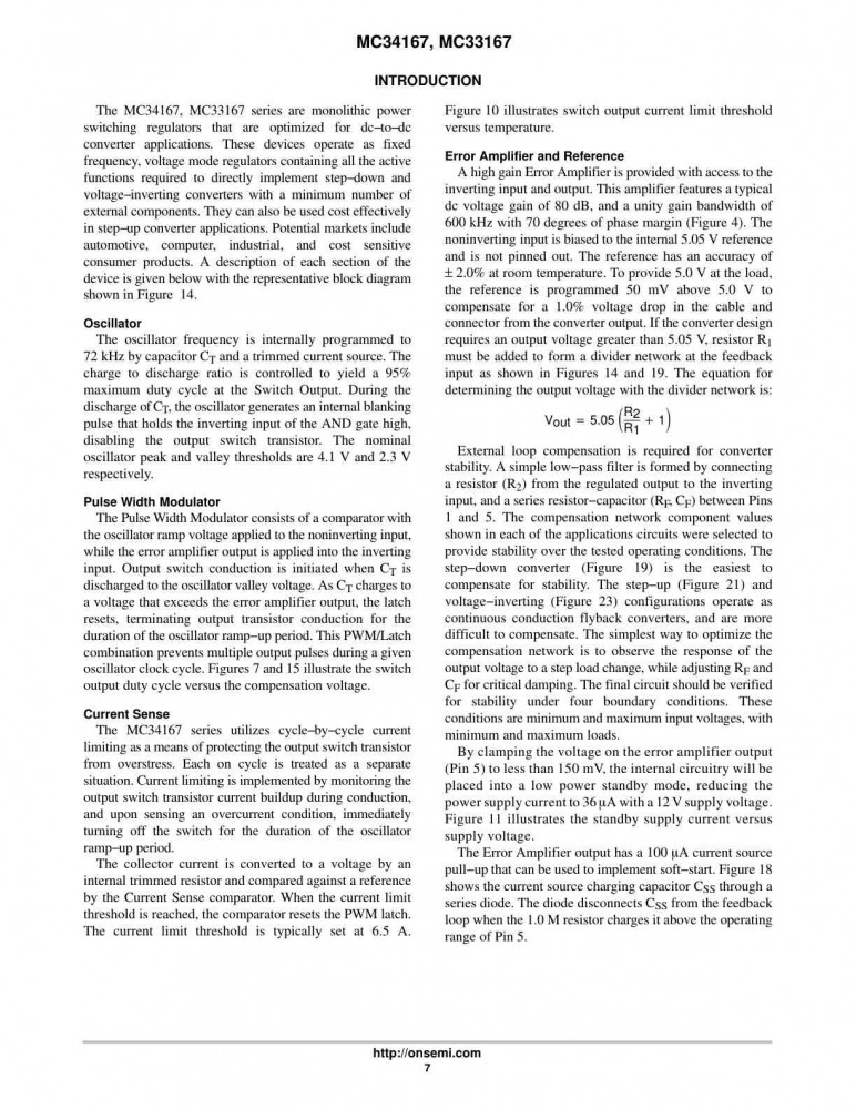MC33167 datasheet page 7