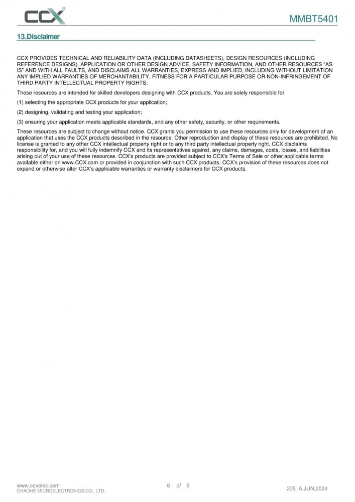 MMBT5401 datasheet page 6