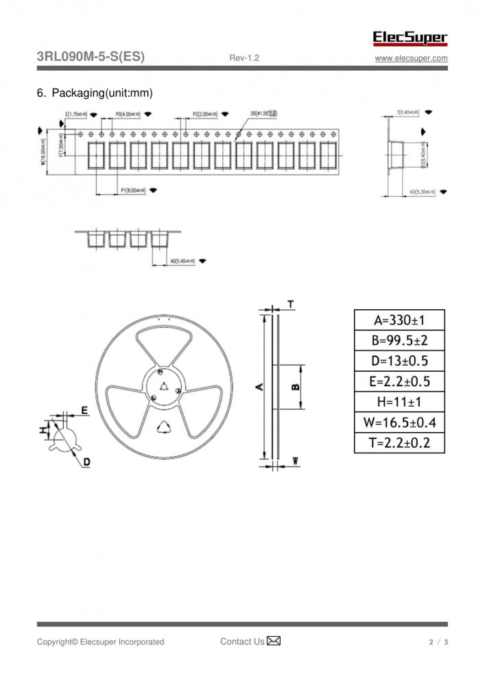 3RL090M-5-S(ES) technical document page 2