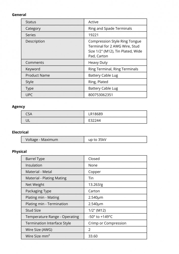 Product document image 2 for MOLEX 192210236