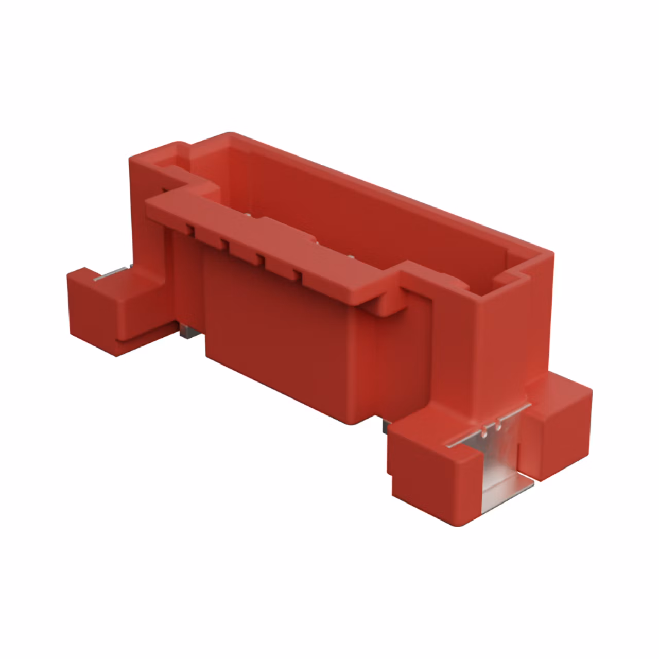 DuraClik Wire-to-Board Header, Single Row, Vertical, 8 Circuits, Tin (Sn) Plating, Red for sale