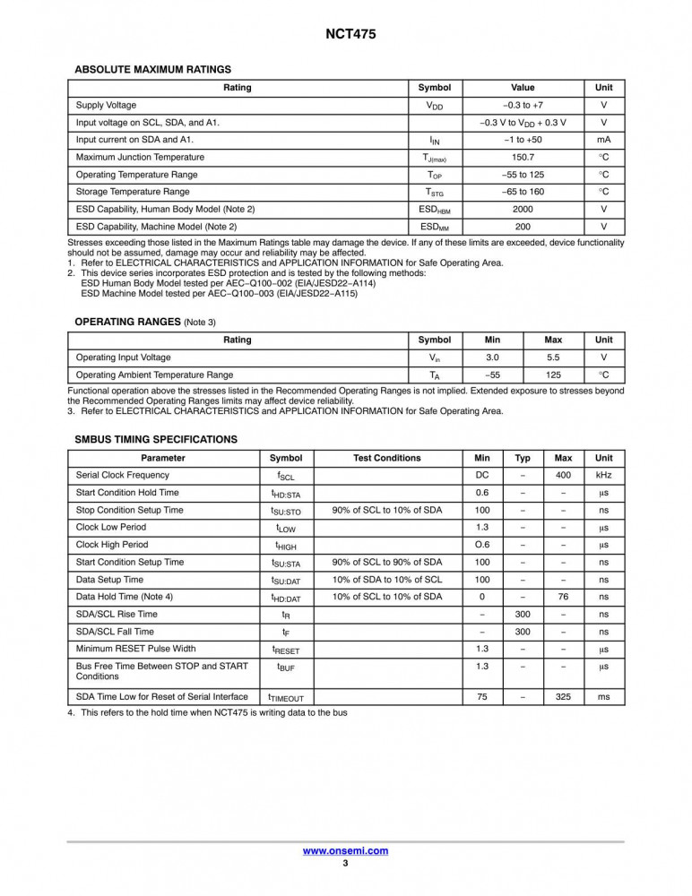 NCT475 datasheet page 3