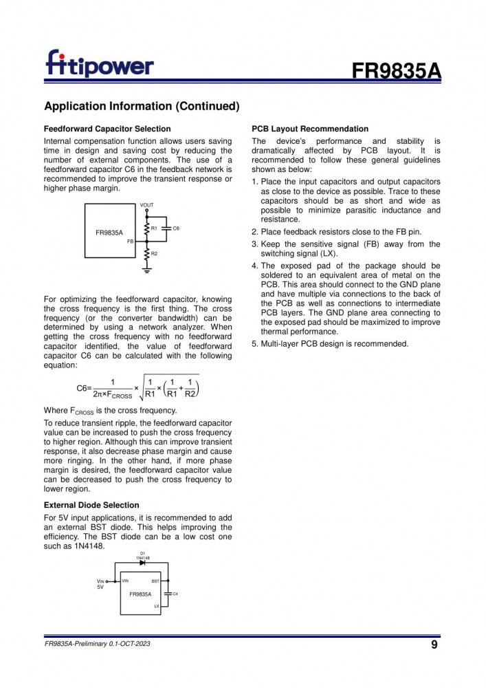 FR9835ASP datasheet page 9